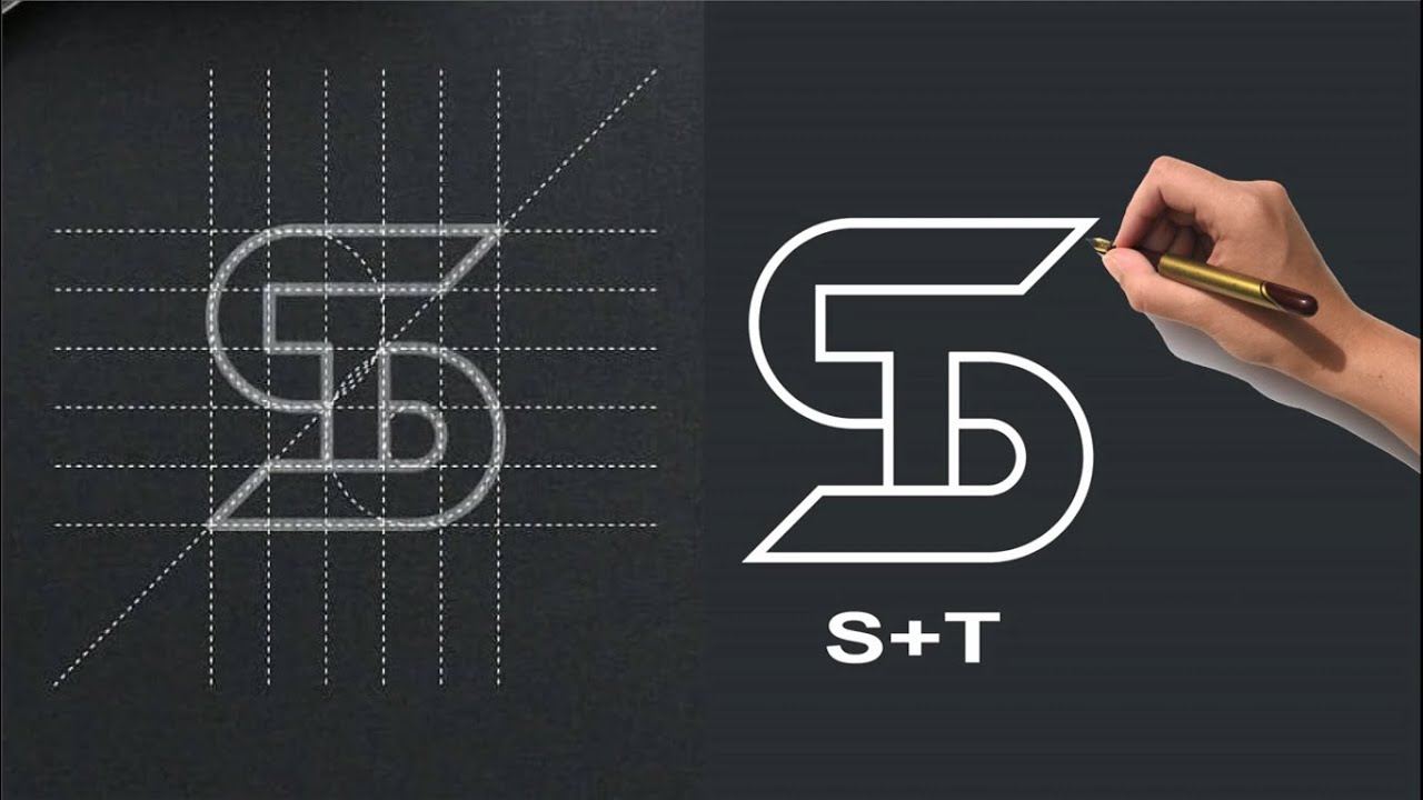 New Trending logo design | ST logo | adobe illustrator #stlogo # ...