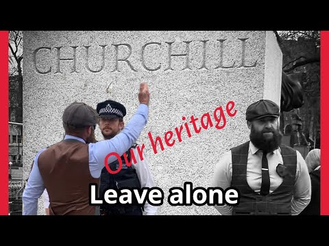 The Traditional Bricklayer Protecting the sir Winston Churchill statue ...
