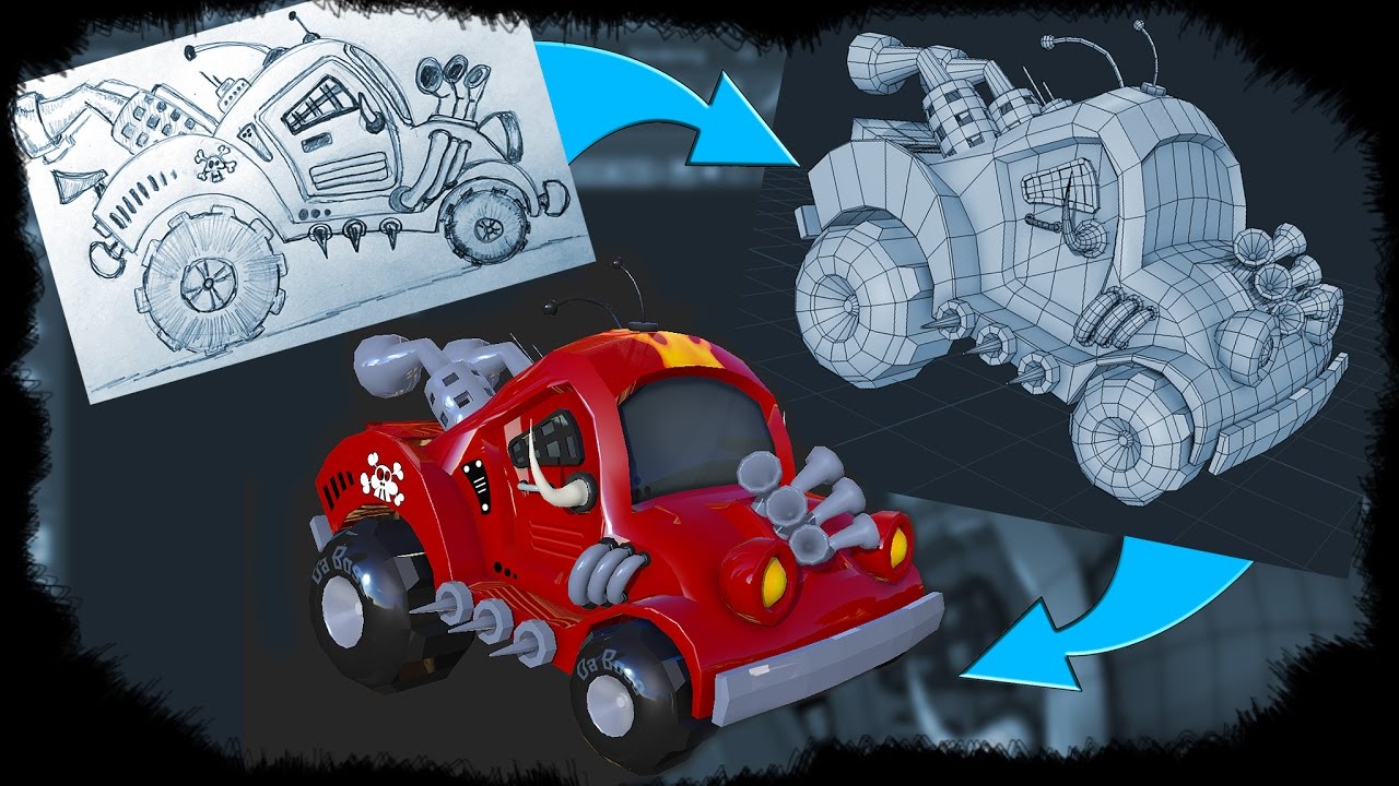 Learn to Model a Cartoon Car in Maya - uDemy Course - YouTube