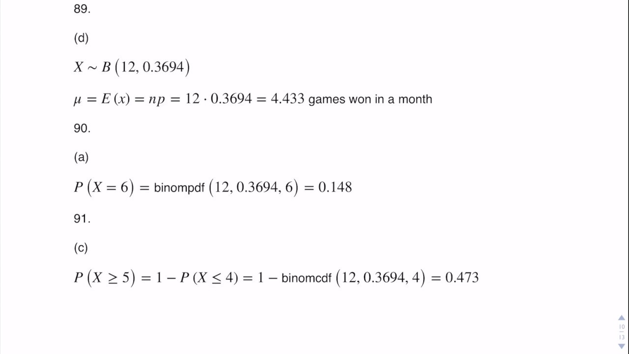 Math 43 Chapter 4 #89 - 91 - YouTube