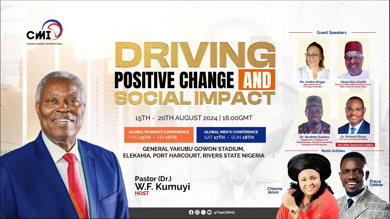 DAY THREE MORNING SECTION || CMI || DRIVING POSITIVE CHANGE AND SOCIAL ...