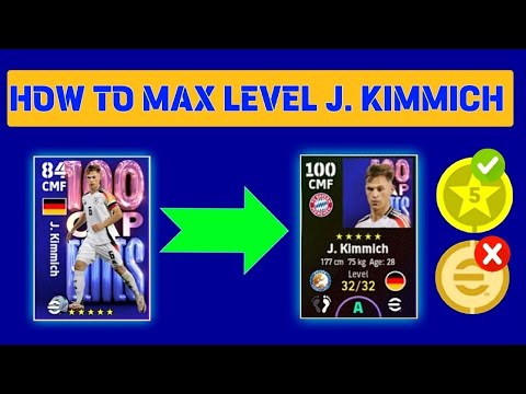J. Kimmich Epic Card Max Level Training In efootball 2024 | How to Max ...