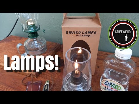 Enviro lamp kit and some old oil lamps. - YouTube