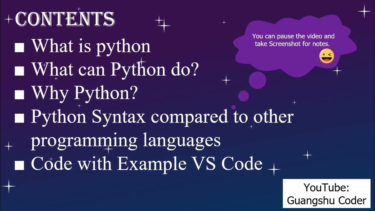 Introduction to Python. Python code with example. Python Complete ...