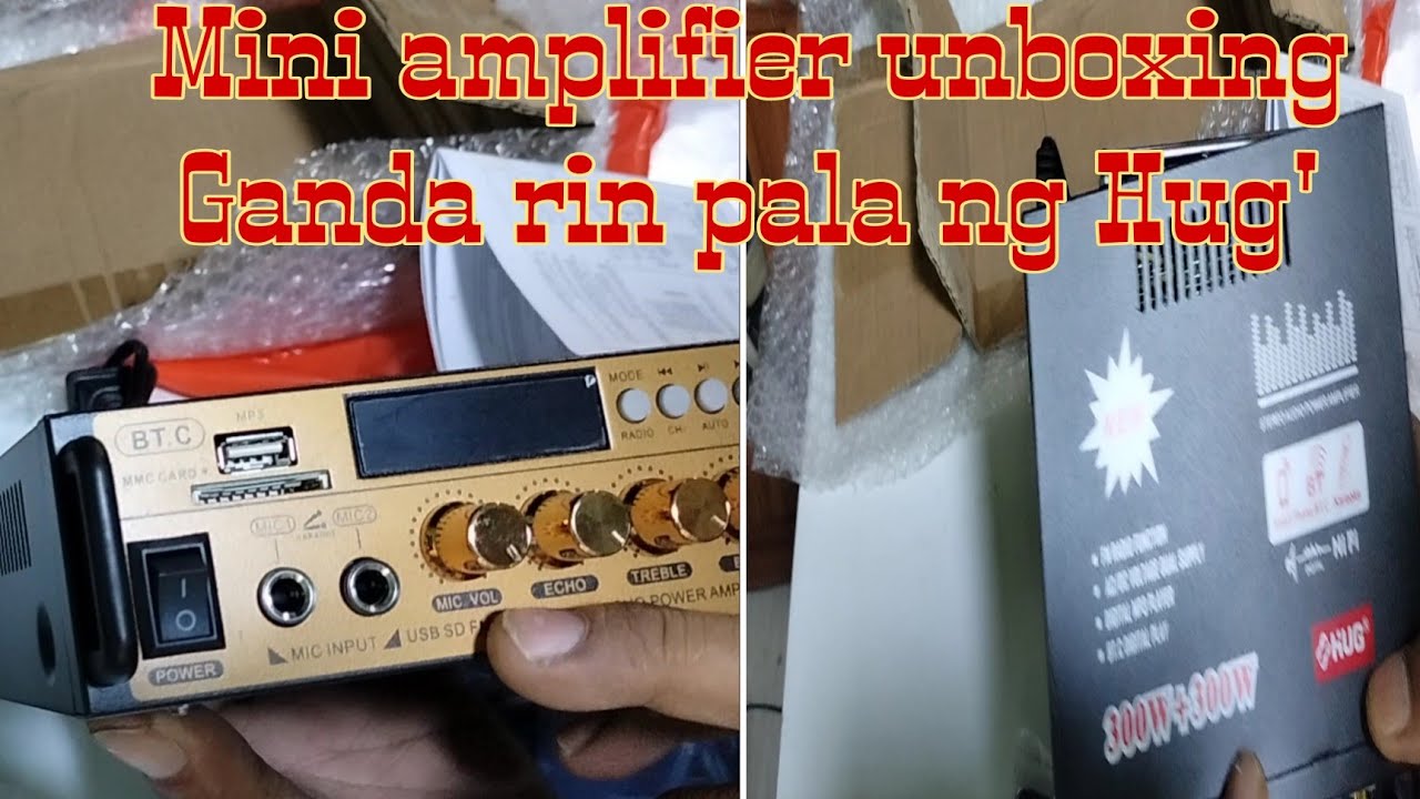 Hug*amplifier unboxing, 'maganda rin pala. - YouTube