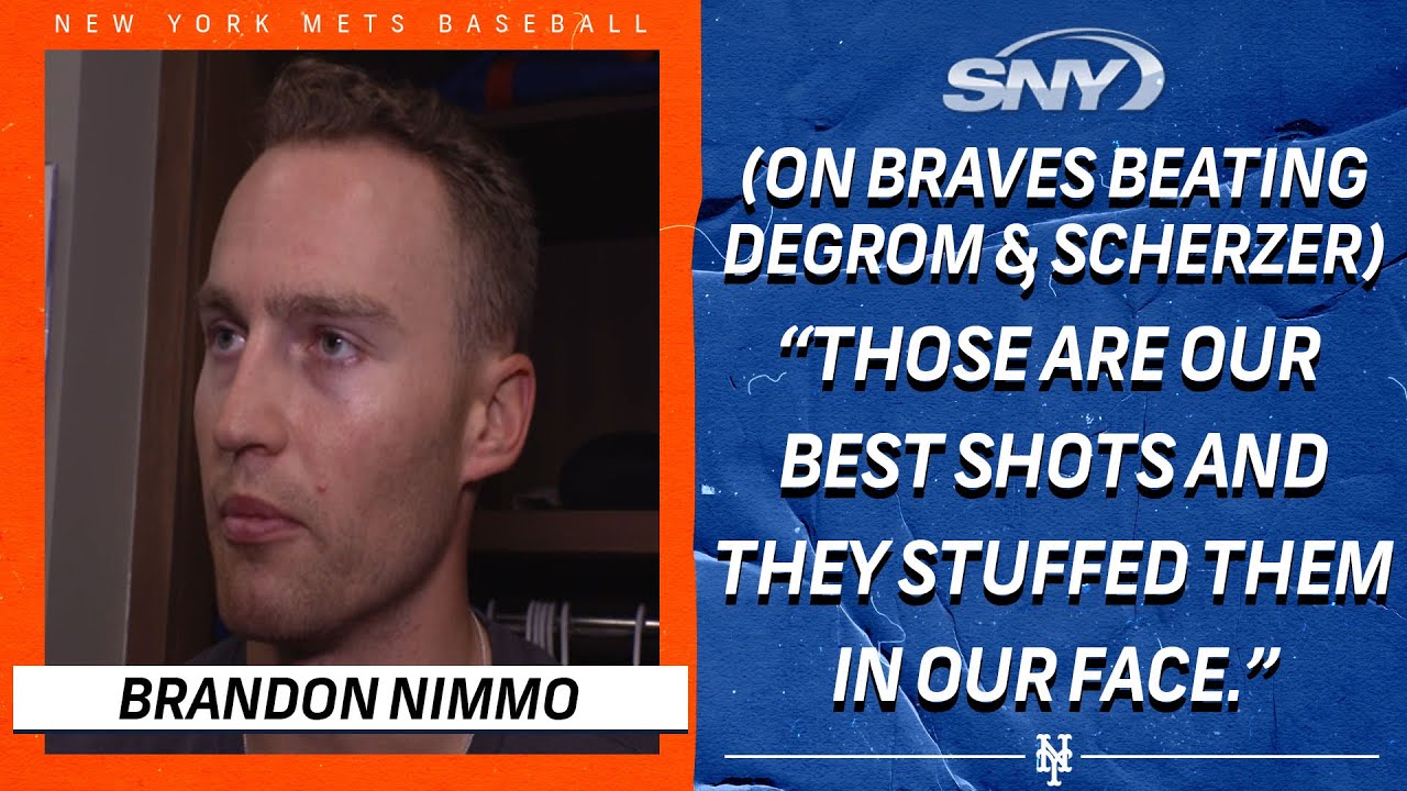 Brandon Nimmo on Braves beating Mets: 'Those are our best shots and ...