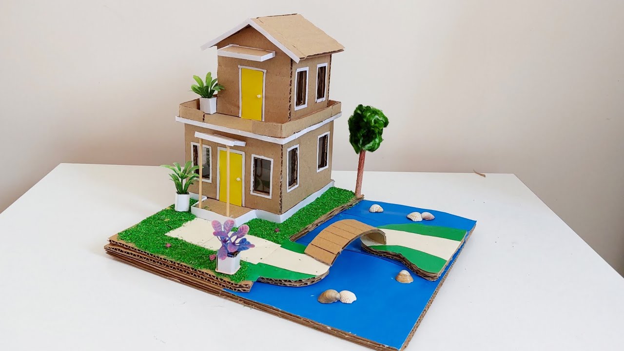 How I Built a Cardboard Dream House in Miniature – Satisfying & Easy ...