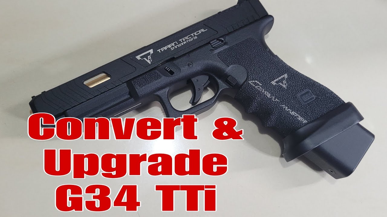 Mainan Spring. toygun G34 TTI. hasil convert dan Upgrade - YouTube