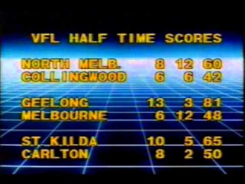 7 Sport VFL Half Time Scores - YouTube