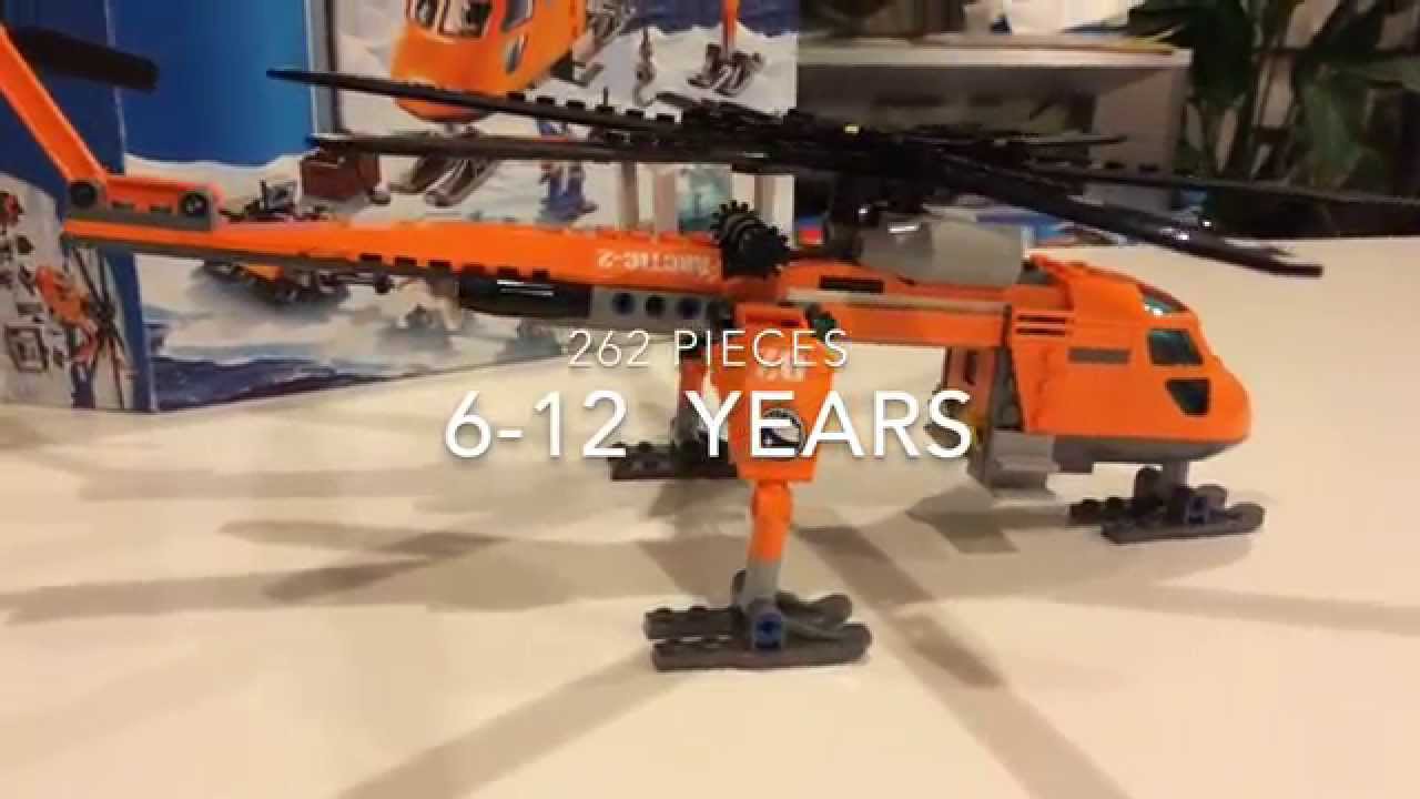 Lego City 60034 snow helicopter plane - YouTube