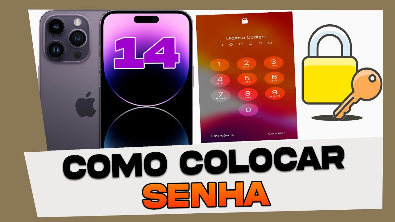 Como Colocar Senha no iPhone 14, 14 Pro, 14 Max e 14 Pro Max - YouTube