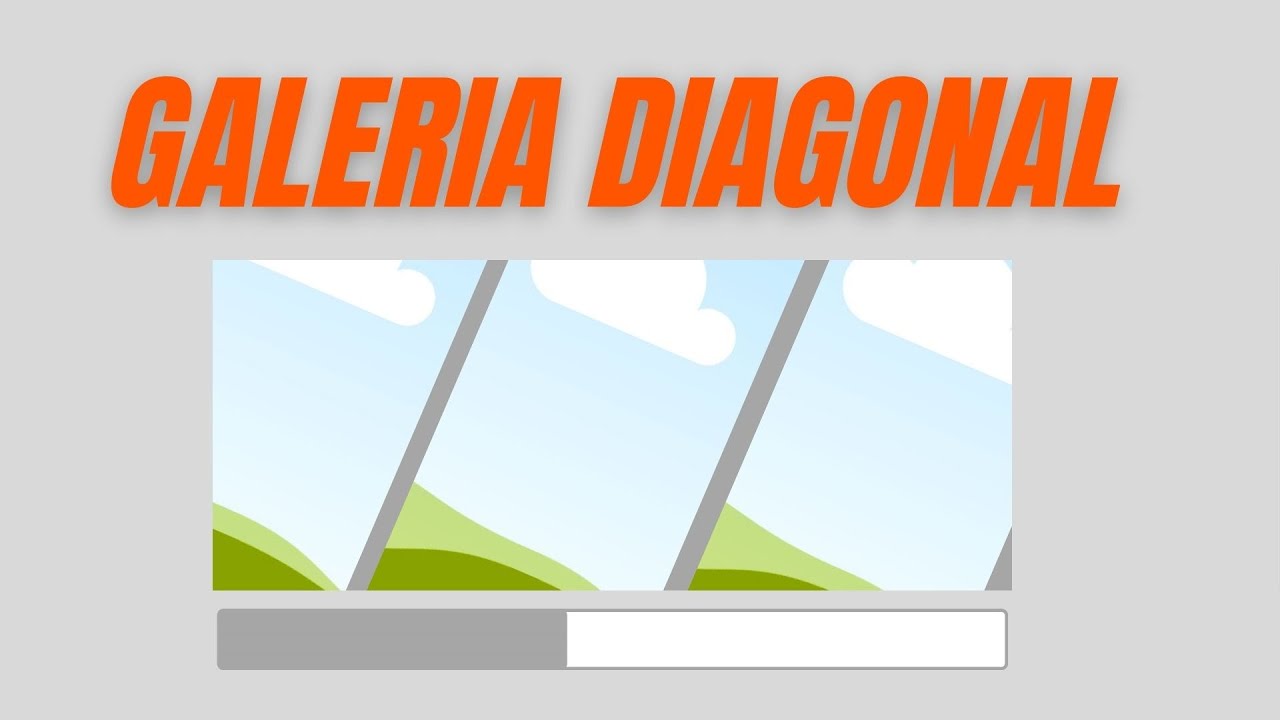 Galería de imágenes Diagonal o Inclinadas en HTML y CSS - YouTube