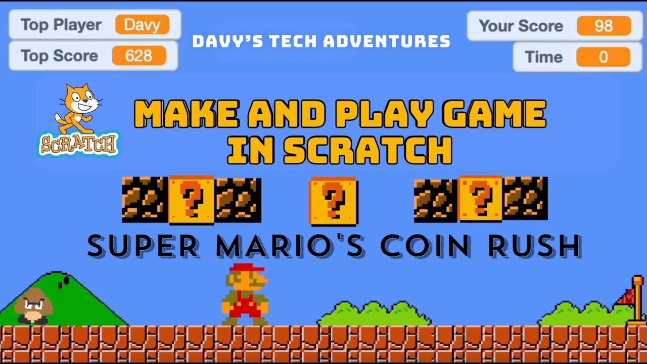 Gaming-- Make Mario’s Coin Rush Game in Scratch💰 | Epic Coin Collecting ...