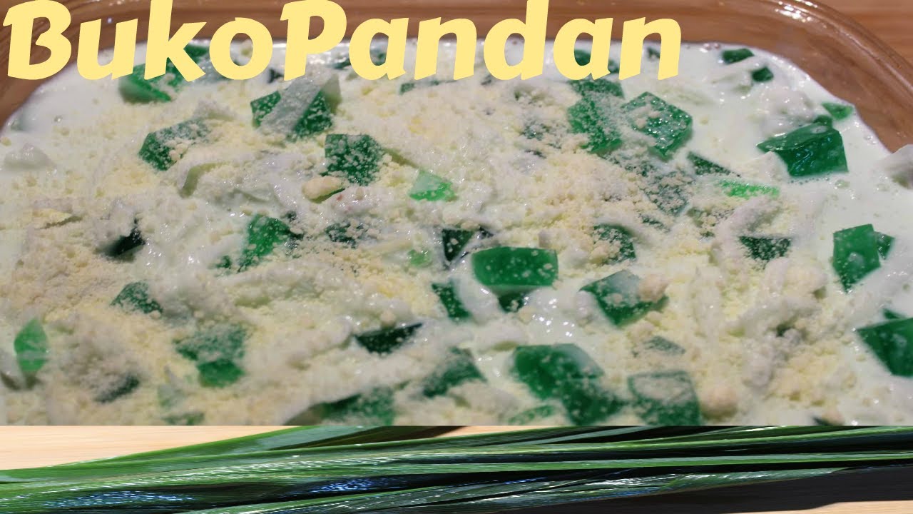 How to make Buko Pandan/Pandan Leaves - YouTube