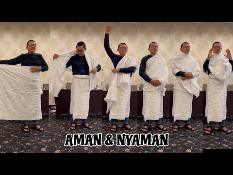 CARA MUDAH MEMAKAI KAIN IHRAM BAGI LAKI-LAKI || AMAN DAN NYAMAN