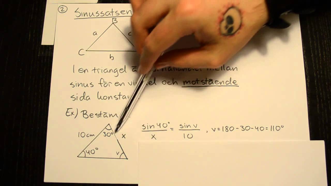 Trigonometri 8: Sinussatsen - YouTube