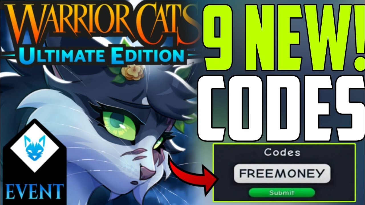 NEW UPDATE WARRIOR CATS ULTIMATE EDITION CODES - WARRIOR CATS CODES ...