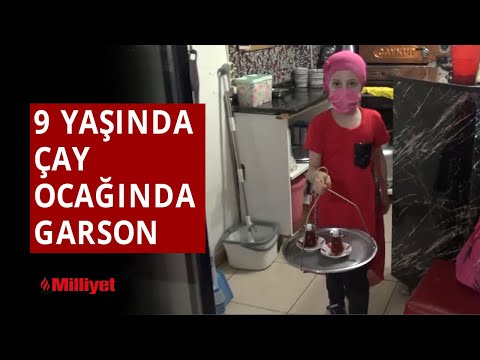 9 yaşındaki garson kız