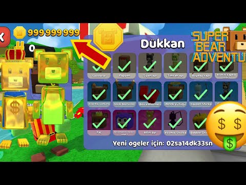 Süper Bear Edventure'da Sonsuz Para Hilesi! Çınar'la Bütün Kutuları Açtık!