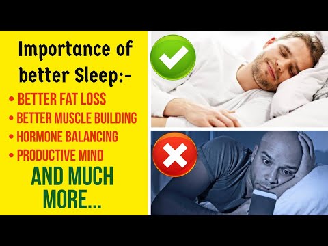 Importance of SLEEP in Bodybuilding and Fatloss - YouTube