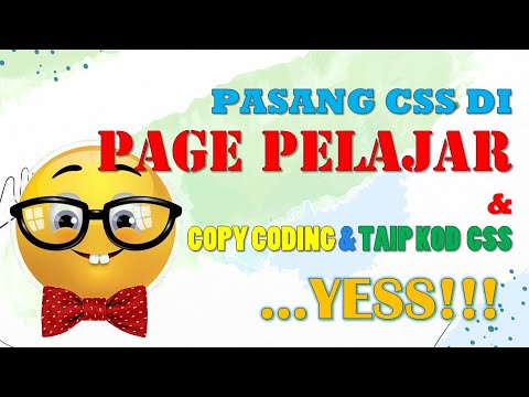 SAINS KOMPUTER SPM: PASANG CSS PADA PAGE PELAJAR DI PROJEK BASIC - YouTube