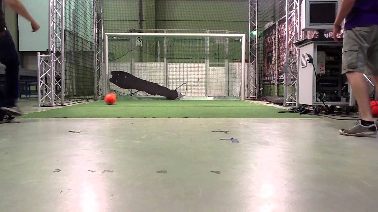 RoboKeeper Test for Messi Competition www.robokeeper.com - YouTube