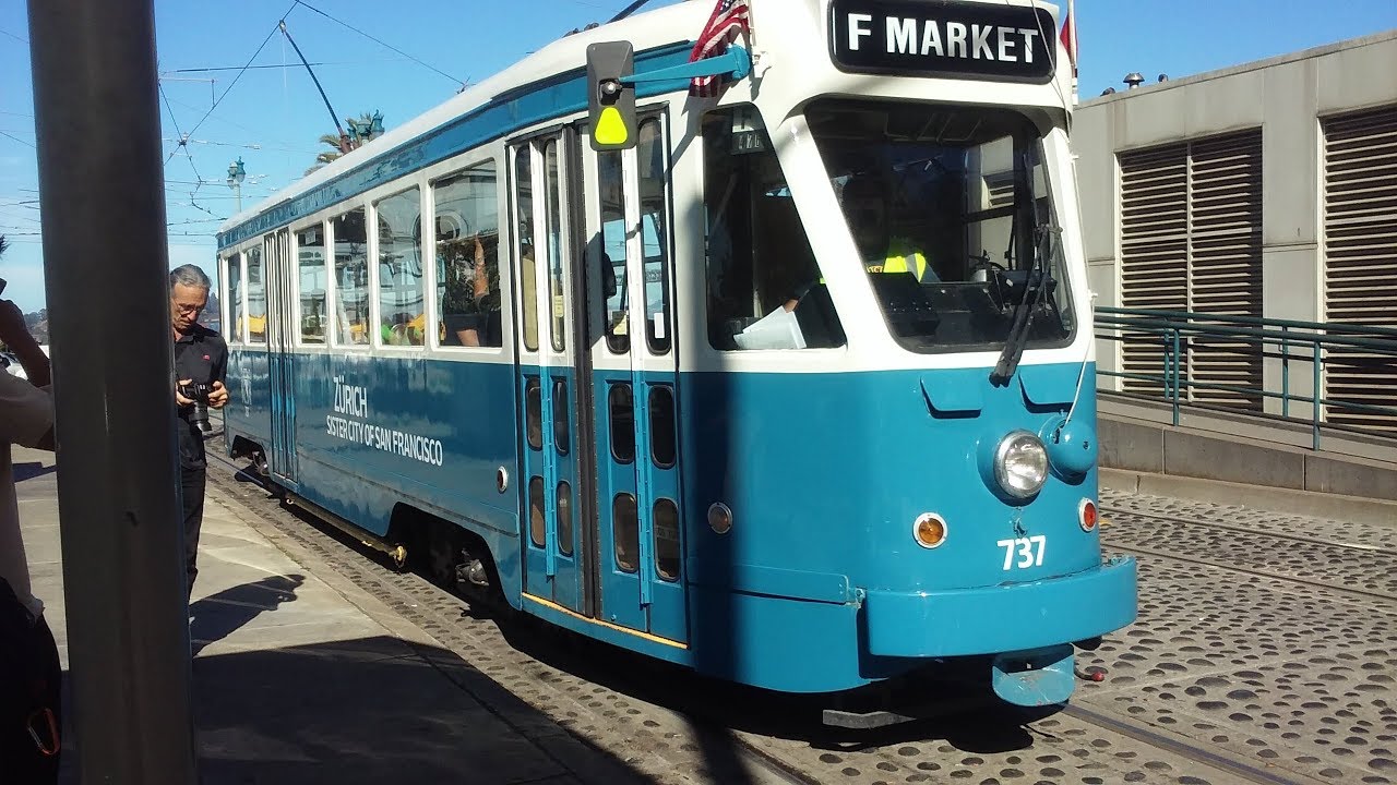 SF Muni 737 at Muni Heritage Weekend 2018 - YouTube