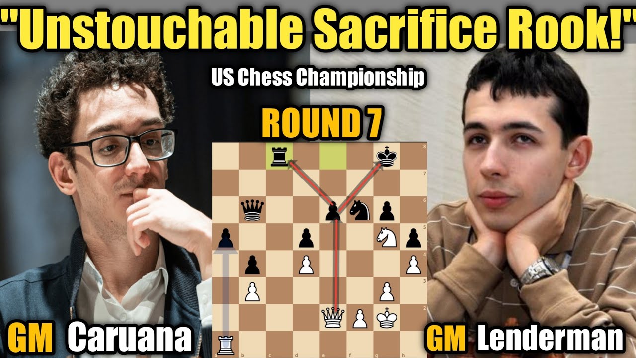 Fabiano Caruana VS Aleksandr Lenderman | US Chess Championship 2022 ...