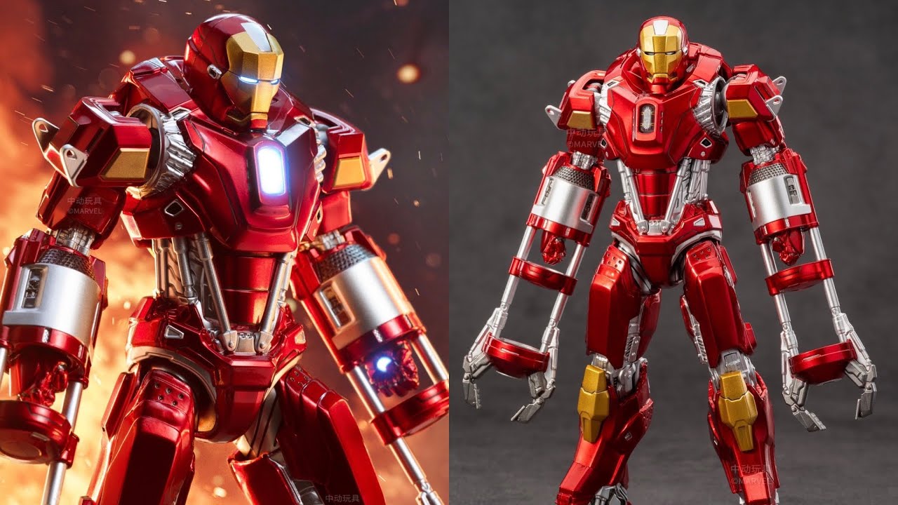 New Ironman Mark 35 action figure revealed by Zd toys - YouTube