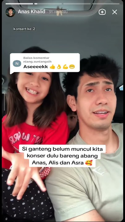 Lucunya Adik dan Abang Aisar Khaledd Lagi Konser 😁 #anaskhalid #aisarkhaled #aifu #aisarkhaledd ...
