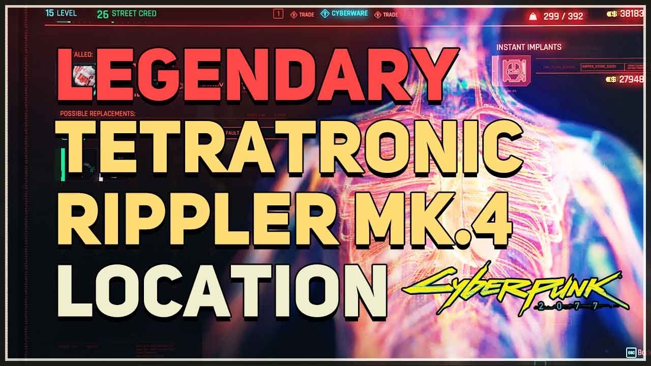 Legendary Tetratronic Rippler MK.4 Location Cyberpunk 2077 - YouTube