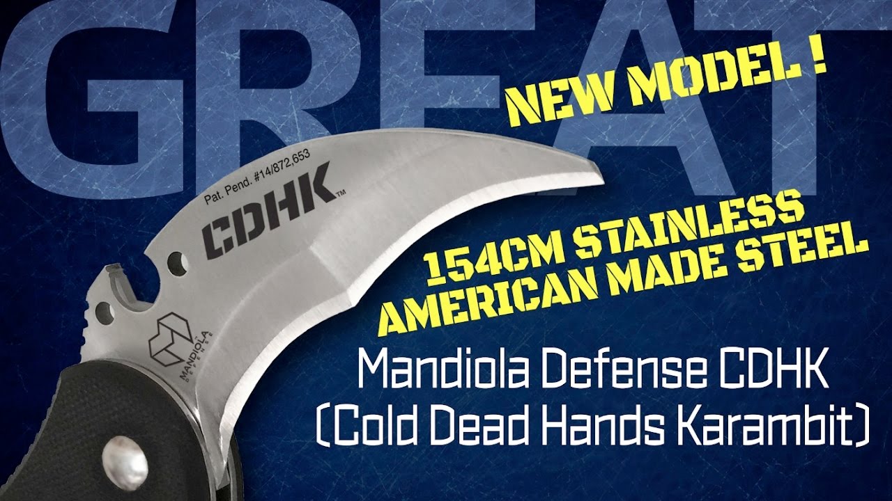 The New CDHK - Cold Dead Hands Karambit - Knife Drill for Everyone - Pt ...