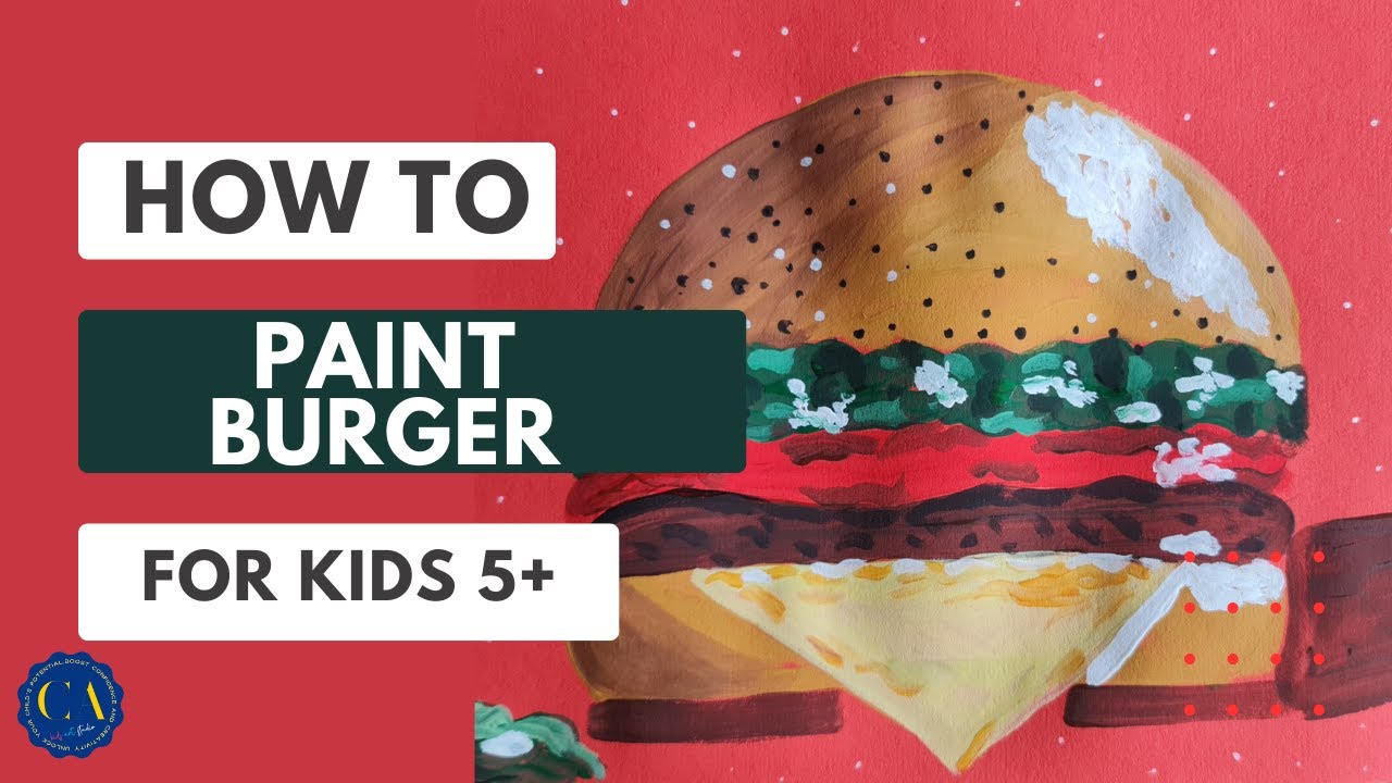Paint a Realistic Burger with Gouache - Easy Step-by-Step Tutorial for ...