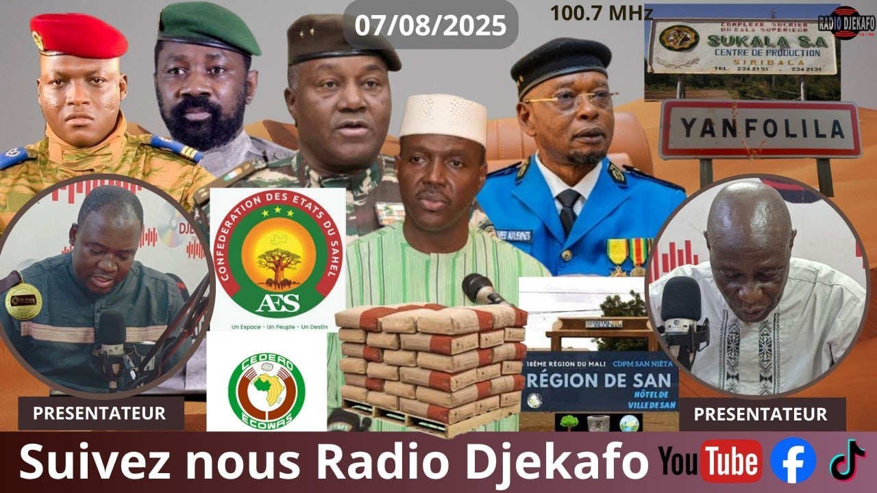 RADIO DJEKAFO 07 AOUT BOUA DIABATE ET ABOUBACAR CAMARA - YouTube
