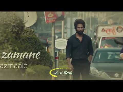 Bekhayali || Shahid Kapoor, Sachet Tandon, Irshad Kamil, Whatsapp Status || 720p