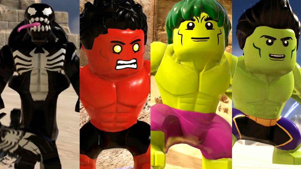 LEGO Marvel Superheroes 2 - Venom(Transformation),RedHulk,Hulk ...