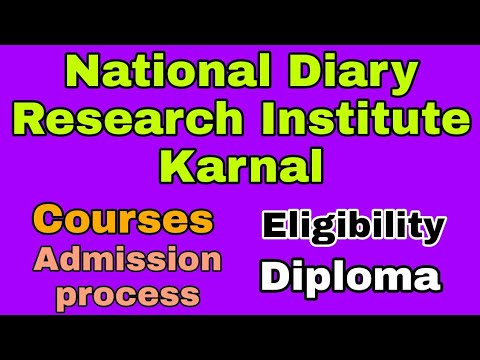 NDRI Karnal Admission 2021| National Diary Research Institute Karnal ...