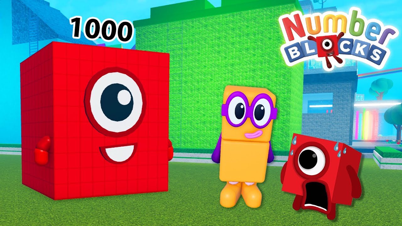 Numberblocks Hide From 1000 in Roblox Numberblock Town RP Adventure ...