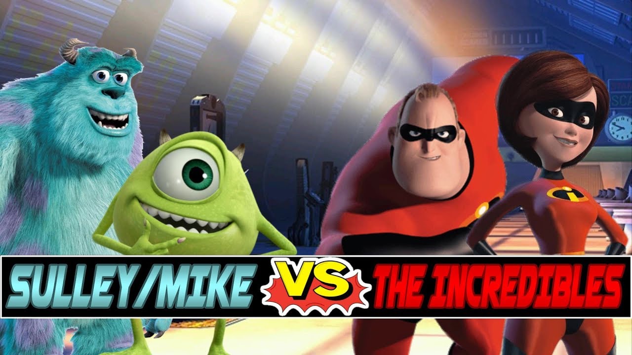 M.U.G.E.N. Battles | Sulley/Mike vs Mr. Incredible/Elastigirl ...