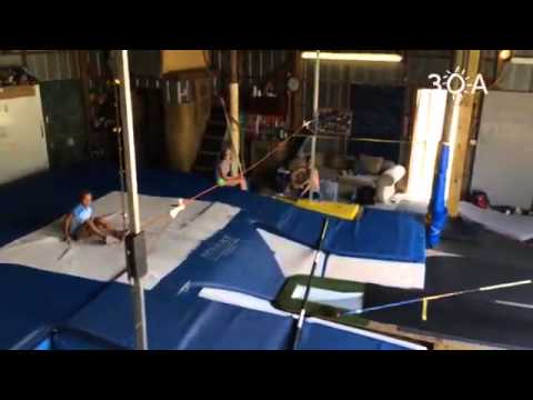 More pole vaulting footage from Ryland Pole Vault camp! #30a # ...