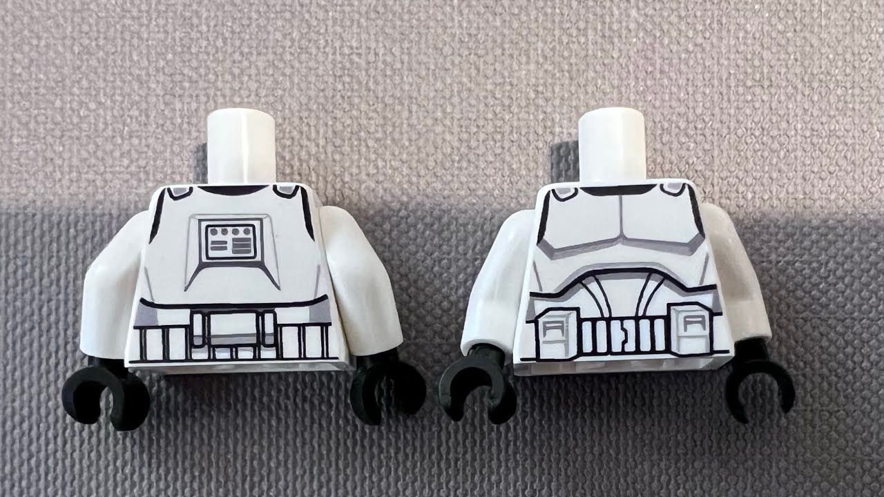 Custom printed Lego clone trooper torso - YouTube