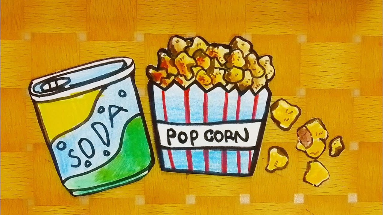 how to make popcorn stop motion | paperplay | paperdiy | asmr - YouTube