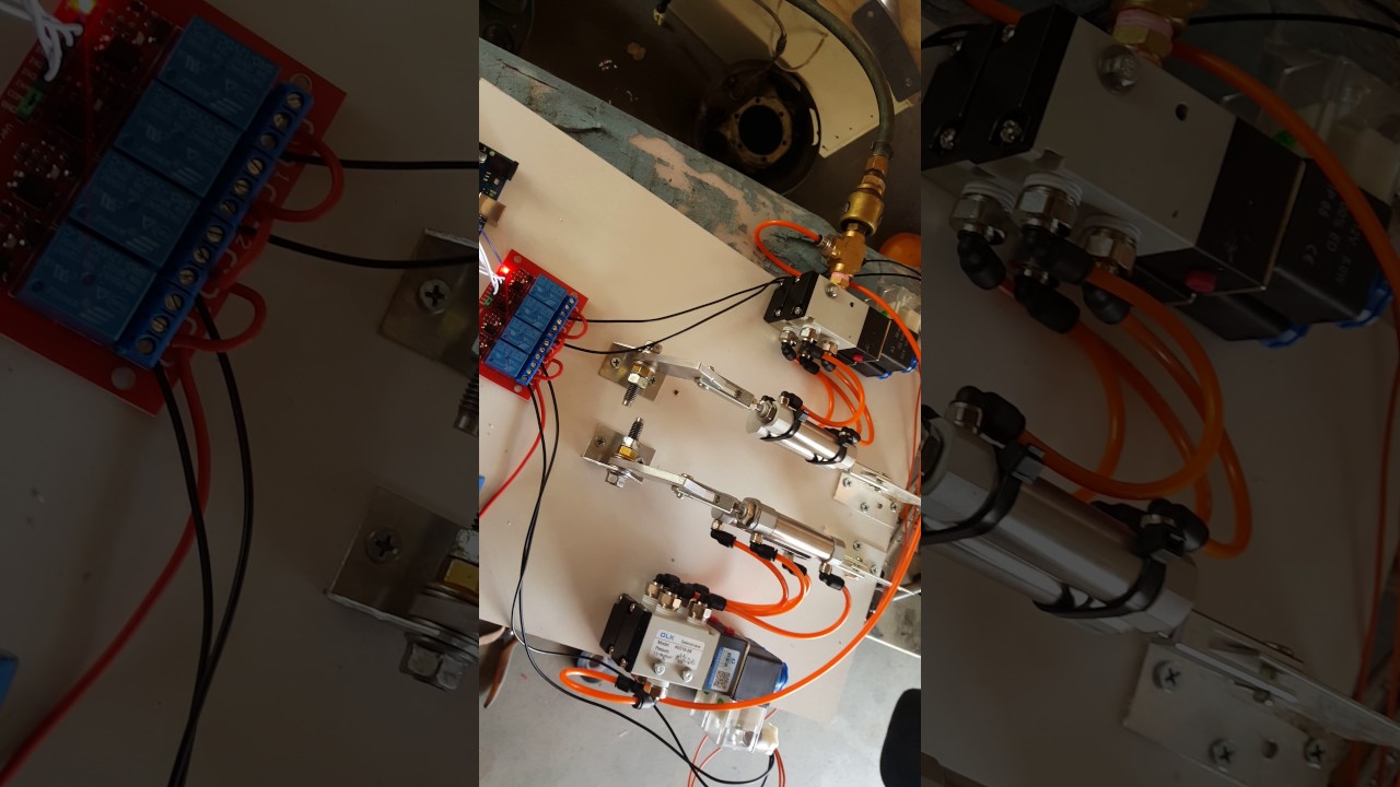 DIY pneumatic sequential - test bench - YouTube