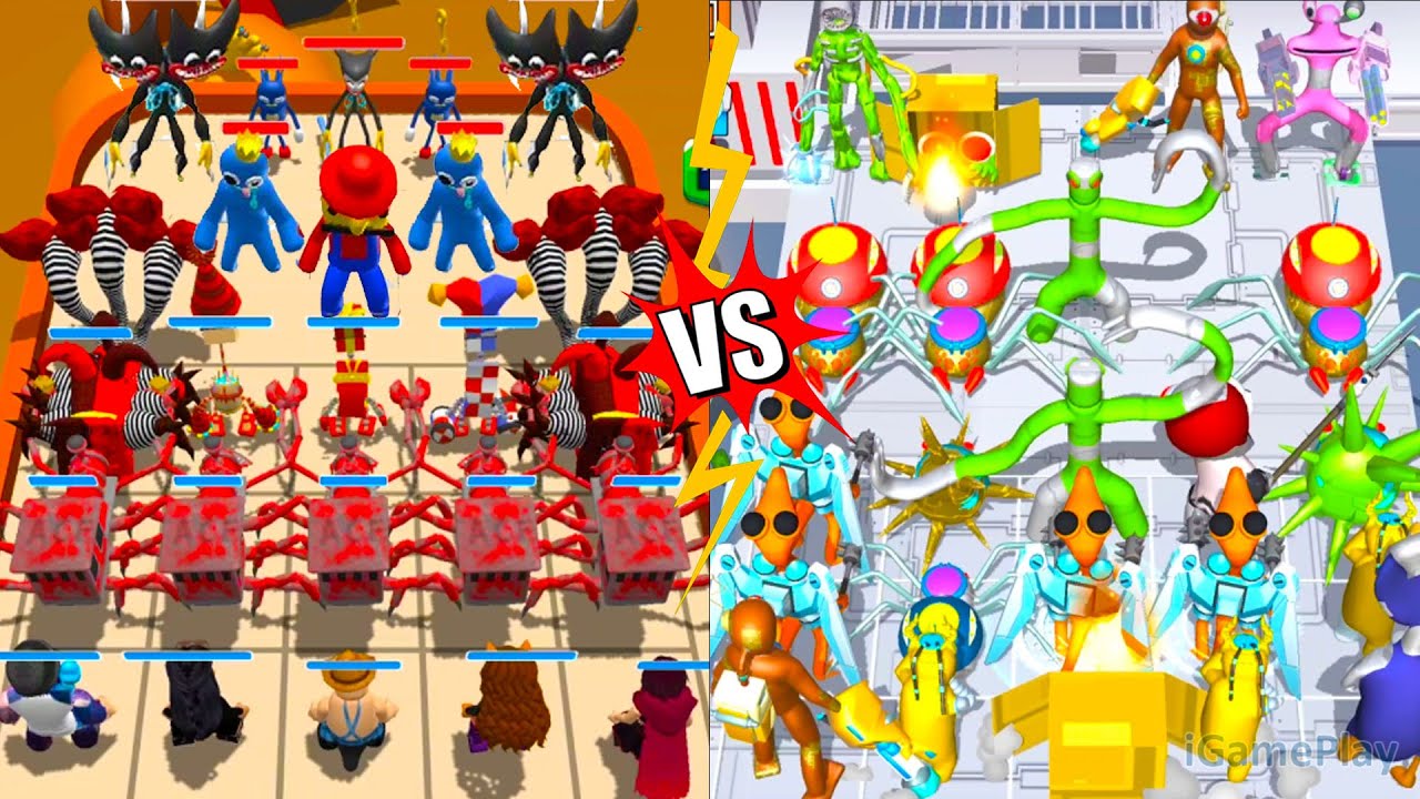 Color Friend vs 100 Doors Vs Merge Master Monster Train ⭐ Merge ...