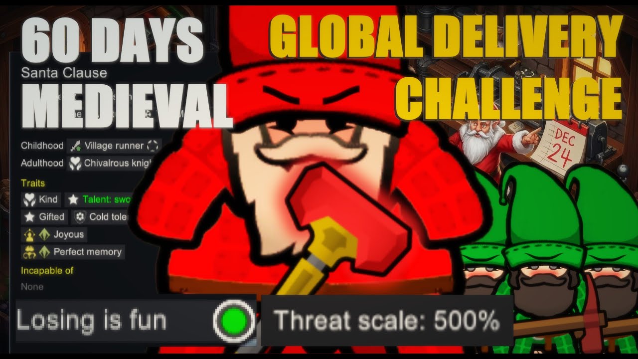 SANTA GLOBAL DELIVERY CHALLENGE - Medieval RimWorld with Psycasts - YouTube