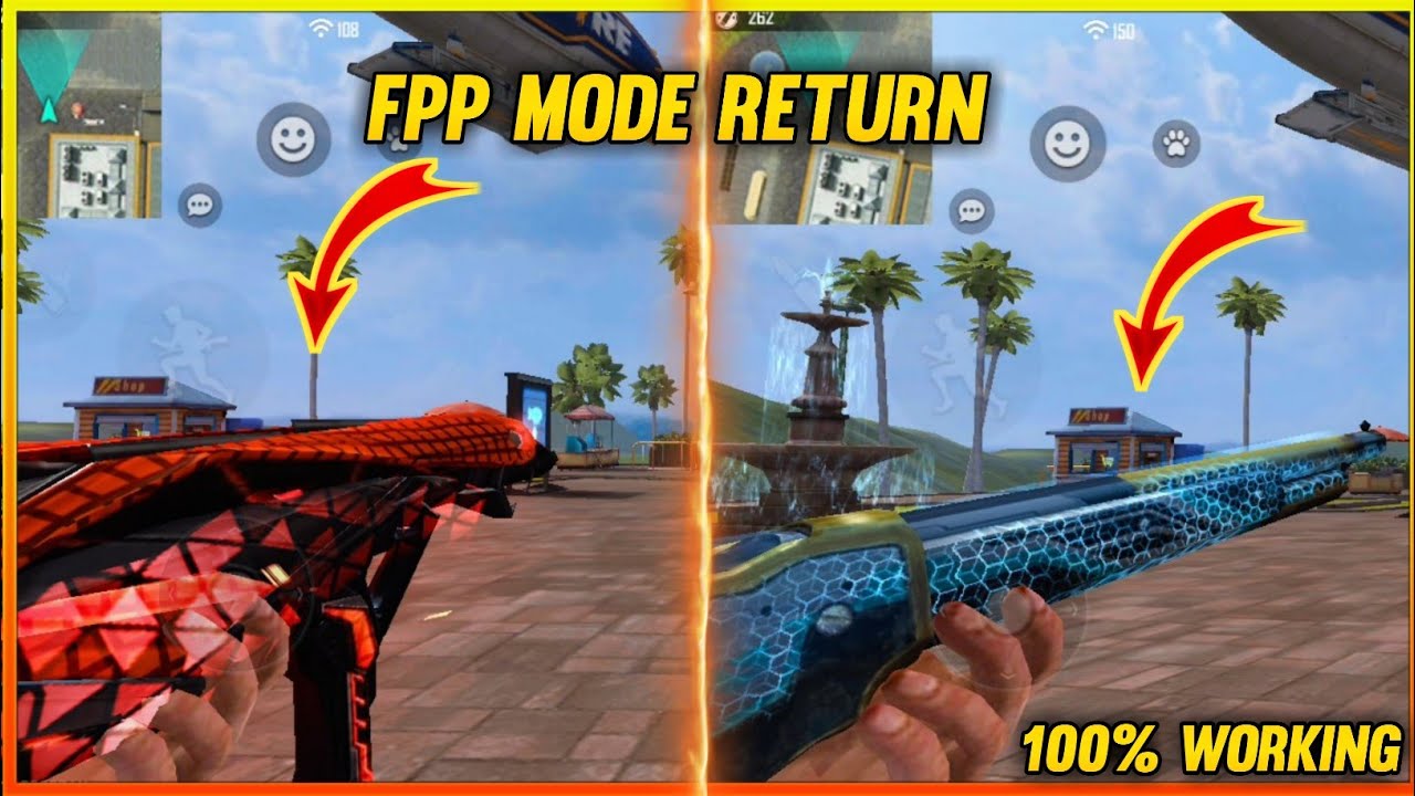 FREE FIRE || NEW TRICK FPP MODE RETURN || FPP MODE || GARENA FREE FIRE ...