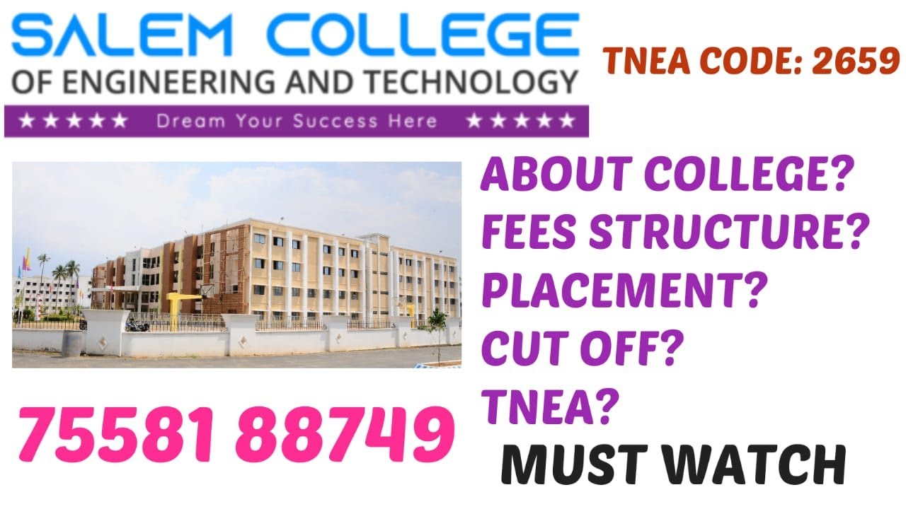 SALEM COLLEGE OF ENGINEERING AND TECHNOLOGY - YouTube