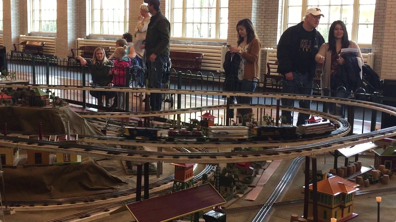 Henry Ford Museum Train Layout from the ground - YouTube