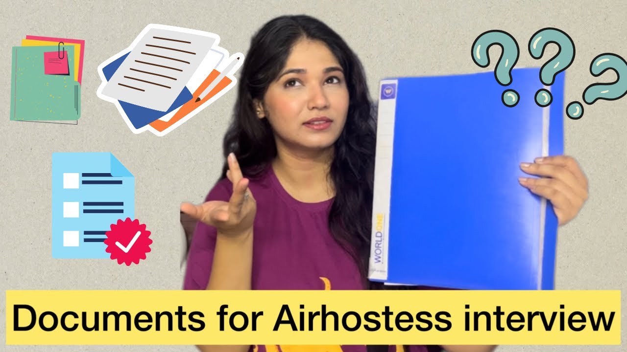 Documents required for cabin crew interview| Airhostess interview # ...