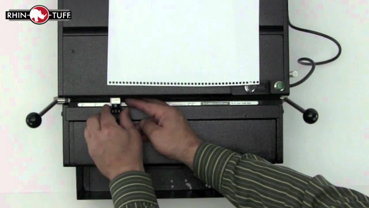 How to Operate the Rhin-O-Tuff Onyx HD7000 Coil Punching Machine - YouTube